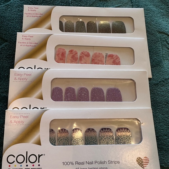 Color Street | Makeup | Color Street Nail Polish Strips Set Of 4 | Poshmark